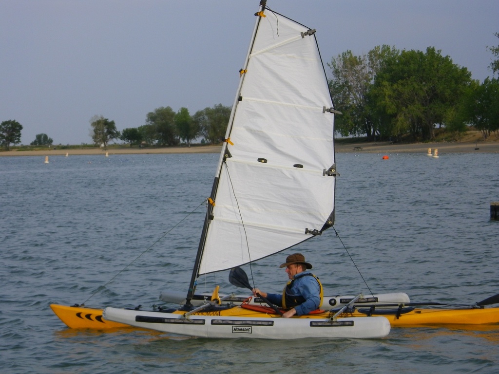 Nomadic Express, Kayak Trimaran Kit (11 ft Mast + Sail) | Nomadic - ERP
